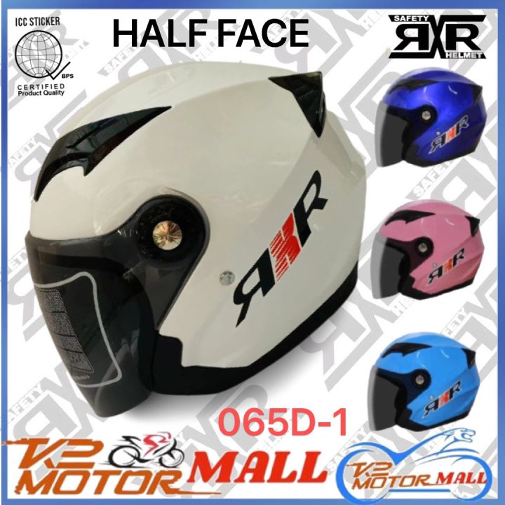 RXR Half Face 065D-1 For Motorcycle With ICC (BPS) LARGE ONLY | Lazada PH