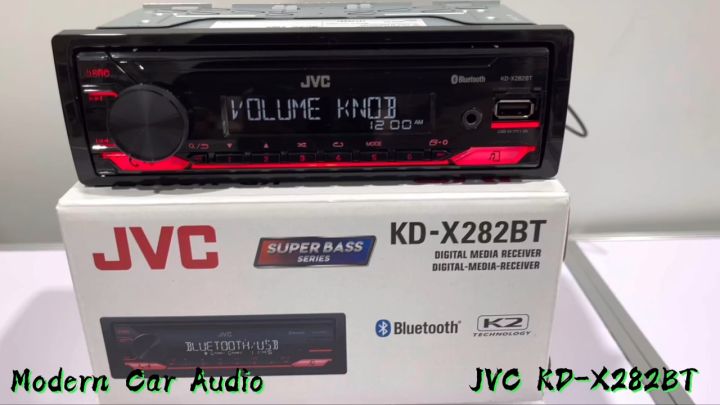 วิทยุรถยนต์ ขนาด 1DIN JVC รุ่น KD-X282BT เล่น USB / BLUETOOTH / AUX / FM (ไม่เล่นแผ่น) | Lazada ...