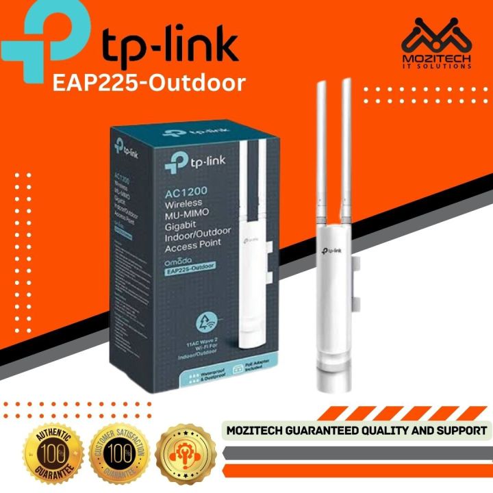 TP-Link EAP225 Outdoor AC1200 Wireless MU-MIMO Gigabit Indoor/Outdoor ...