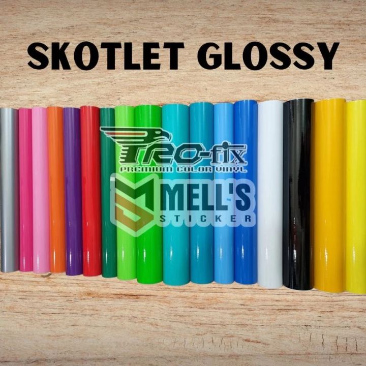 stiker skotlet glossy Lebar 45 cm panjang 1 meter stiker sticker motor ...