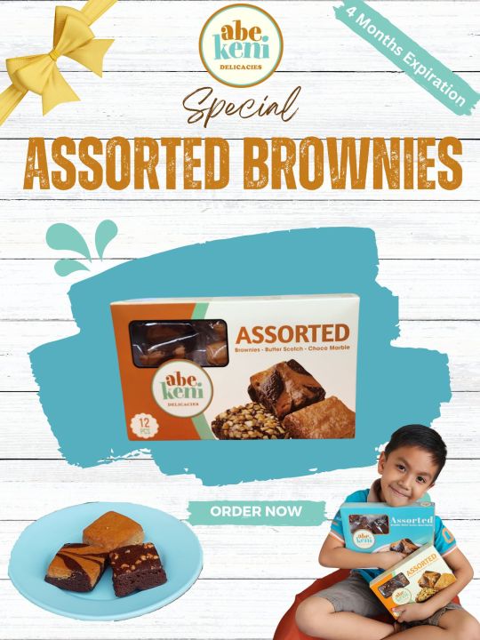 Abe Keni Delicacies Assorted Brownies 12's | Lazada PH