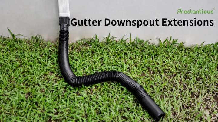 7ft Long Gutter Downspout Extensions, 3" Downspout Extender Drainage ...