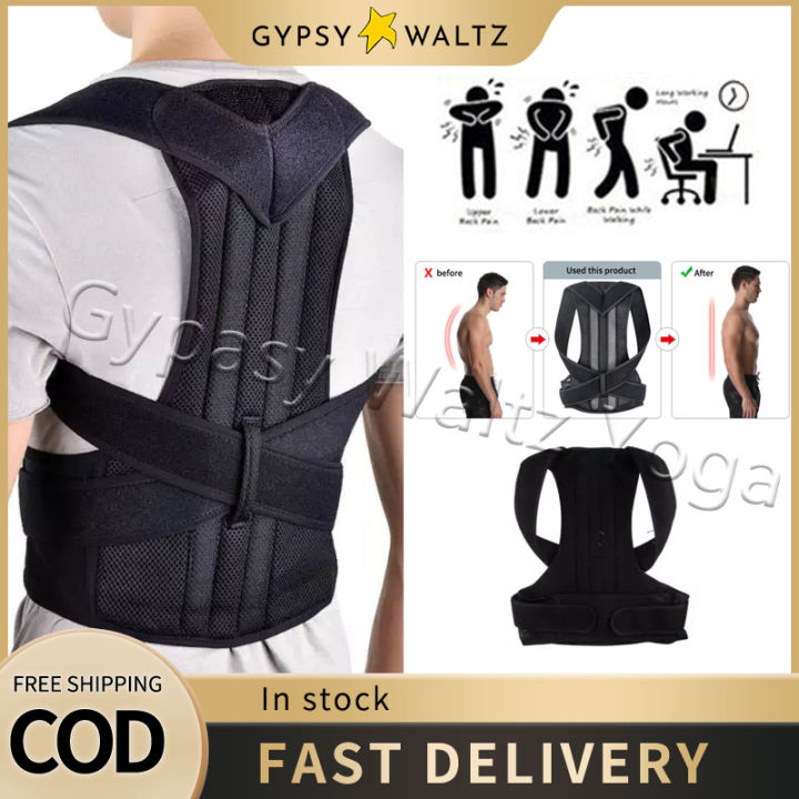 Gypasy Adjustable Back Supporter Posture Corrector Strong Support ...