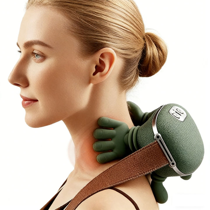 2026 New Neck Shoulder Massager 3-Level Cervical Massage Machine Deep ...