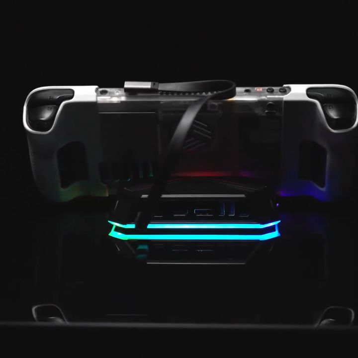 JSAUX ROG Ally RGB Docking Station 12-IN-1 Steam Deck Dock Gaming ...