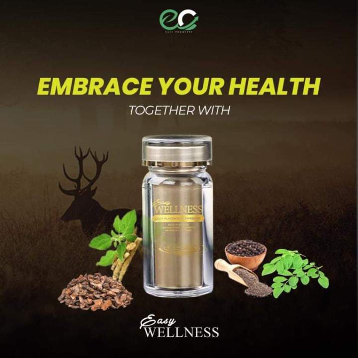 Easy Wellness Deer Placenta With Pinebark,Ashwaganda,Moringa and Piperine. | Lazada PH