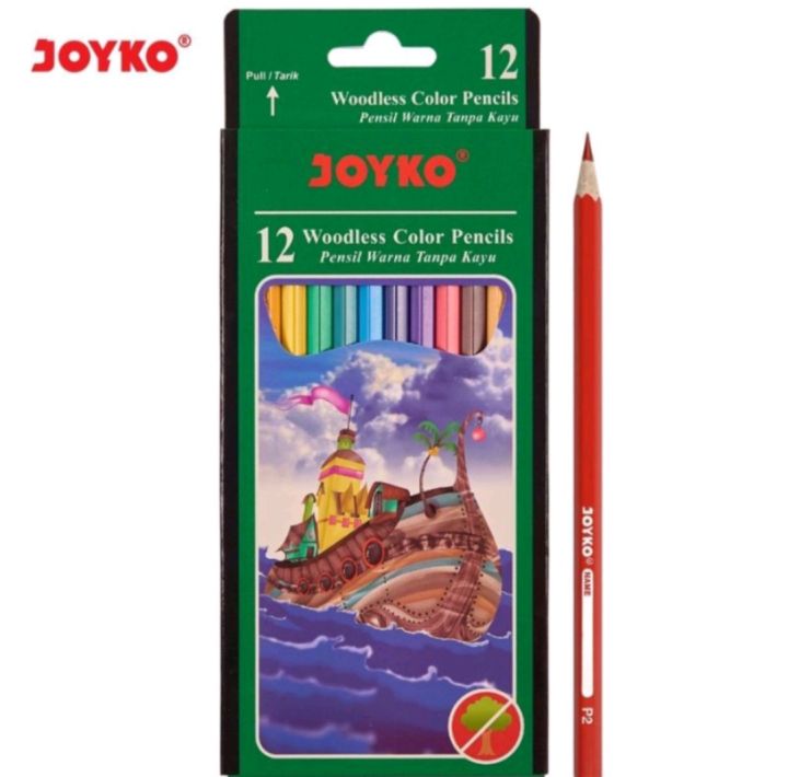 Pensil Warna / Colour Pencil Joyko Isi 12 Warna | Lazada Indonesia