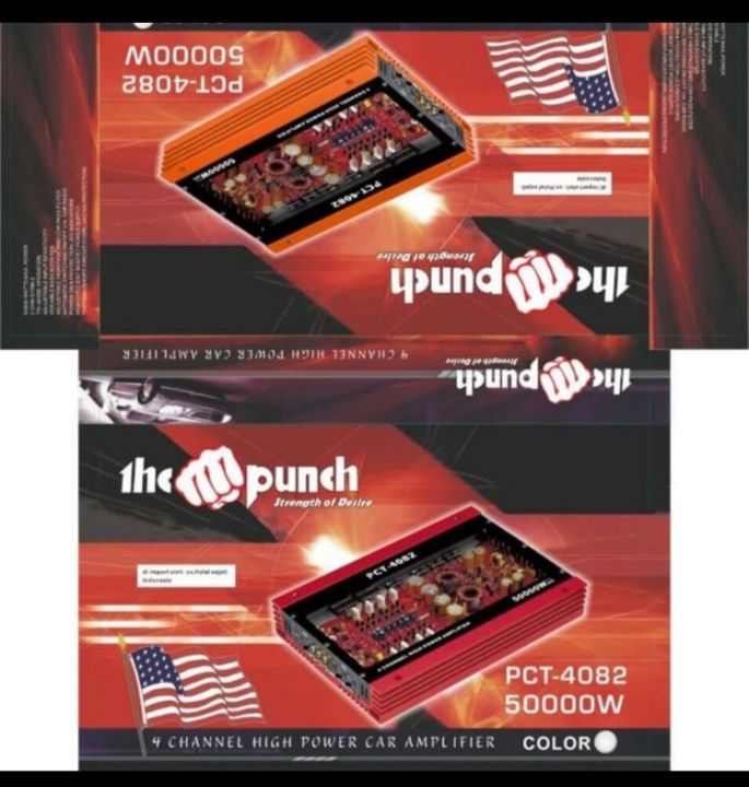 POWER 4 CHANNEL THE PUNCH PCT 4082 | Lazada Indonesia
