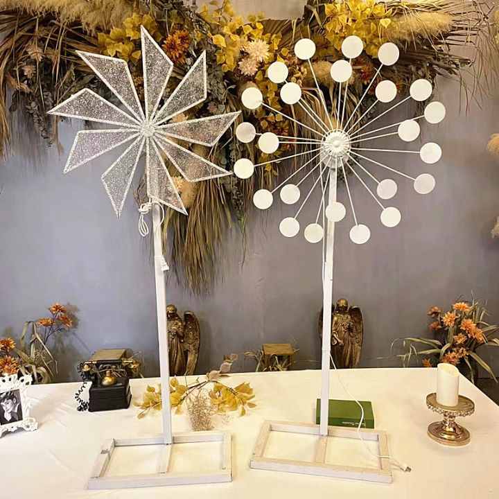 Wedding Props Electric Rotating Windmill Road Lead Decoration Wedding ...