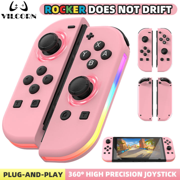 2024จอยสติ๊กสวิตช์ใหม่สำหรับ Nintendo Switch/OLED/Lite RGB Joy CONS BT ...