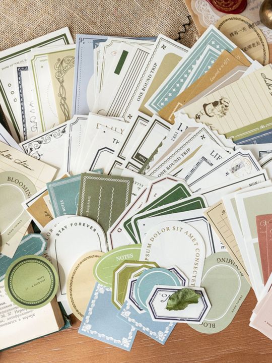 100 Pieces! Retro Large Collection Note Notebook Sample Data Artsy Ins ...