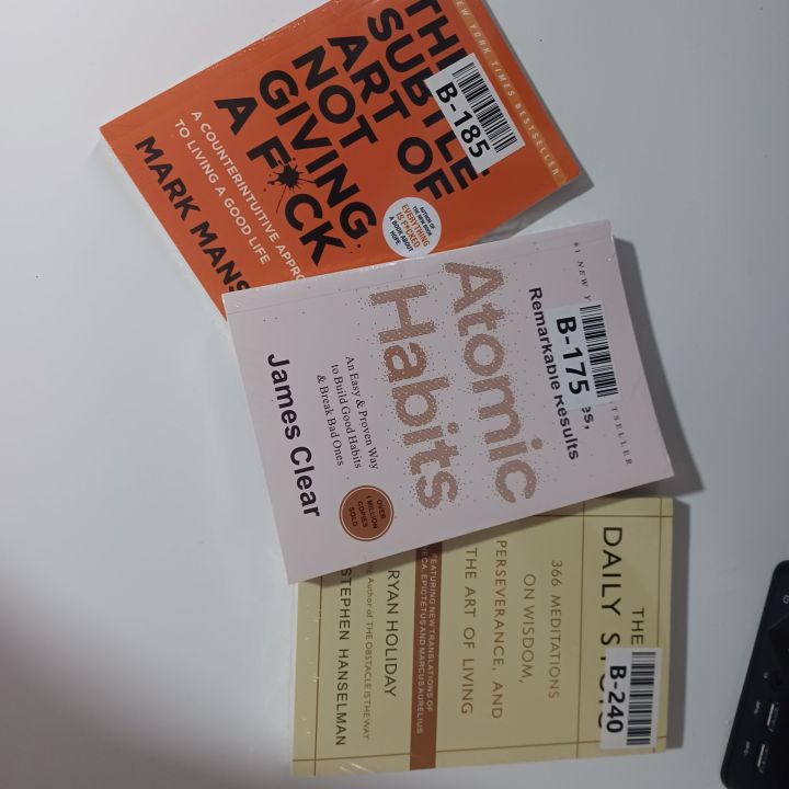 ATOMIC HABITS + DAILY STOIC + SUBTLE ART OF NOT GIVING AF (free ...