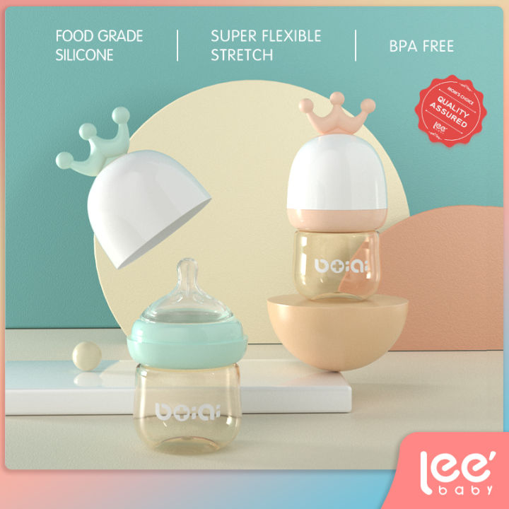 Botol Susu Bayi 0-3 Bulan Ant-colic Anti-tersedak Natural Flow PPSU Dot ...