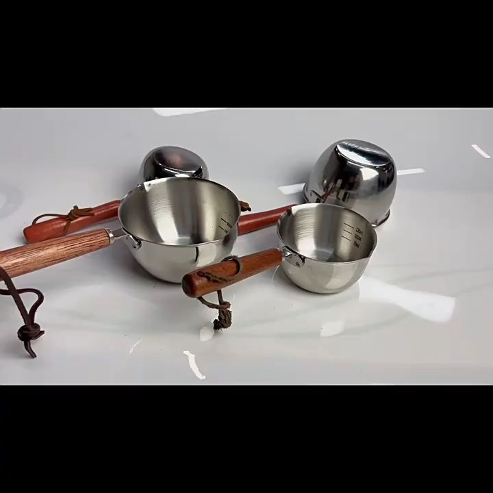 300ML Sauce Pan Milk Pot Butter Pot Stainless Steel Oil Strainer Pot ...