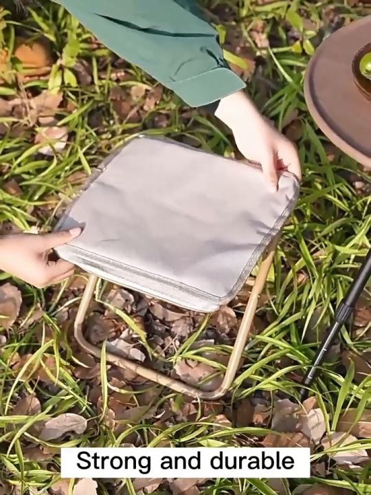 ArtLiving Pouch Size Camping Stool, Portable Folding Chair Bench ...