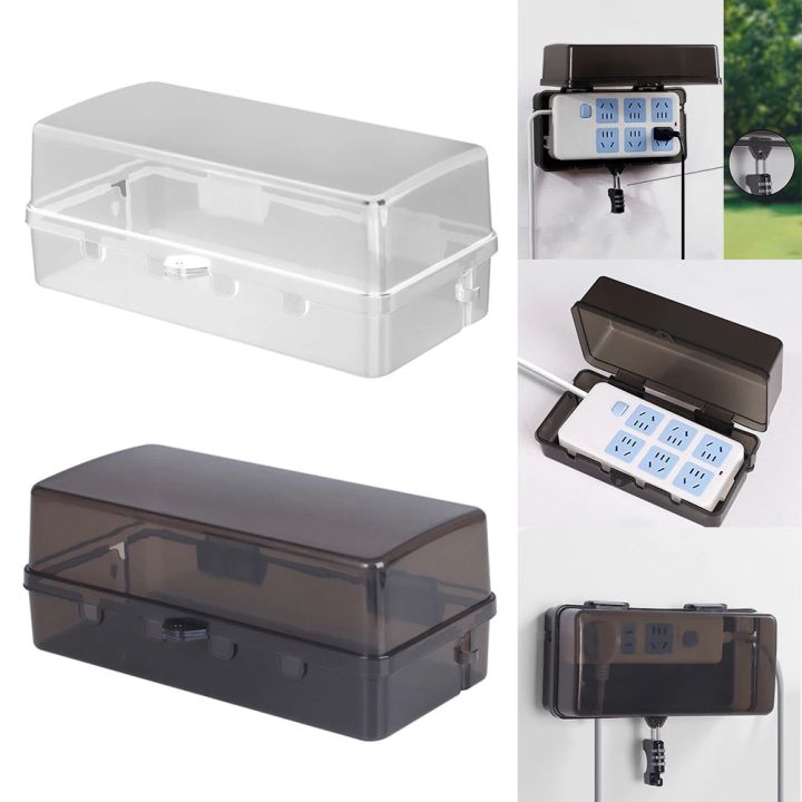 Waterproof Large Outdoor Electrical Box Lockable Weatherproof Outdoor Extension Cord Cover ...