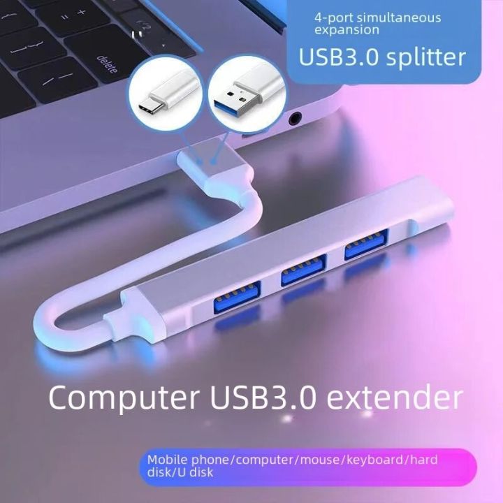 4-in-1 Usb Type-c Multi-function Expansion Dock Mobile Phone Laptop Computer 3.0 Usb Hub ...