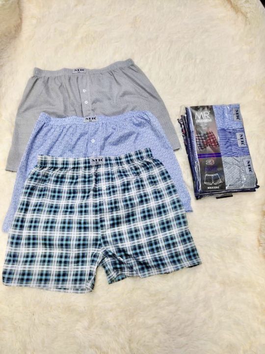 Boxer men’s/ men’s boxer/ inner wear / 2 in 1 Box | Lazada