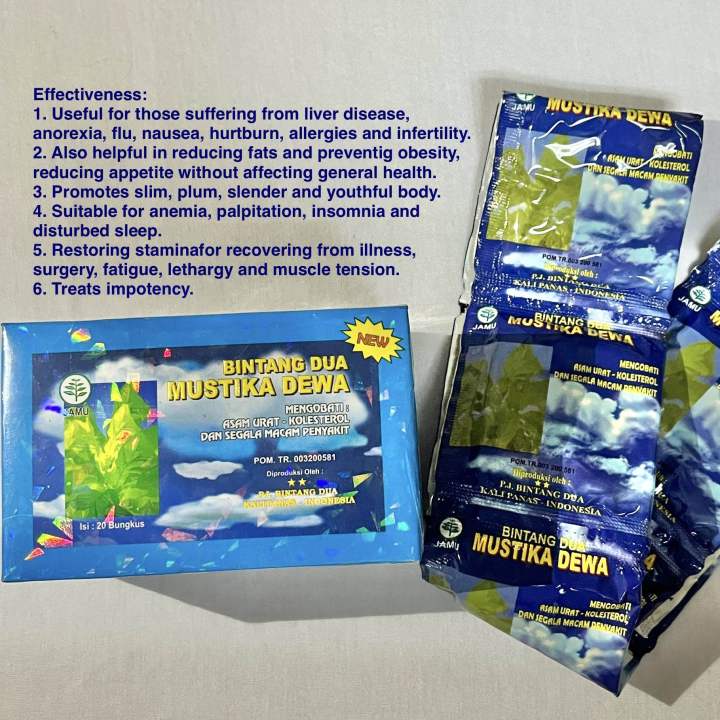 Bintang Dua Mustika Dewa Herbal Tea 1 Box from Indonesia 🇮🇩 | Lazada PH
