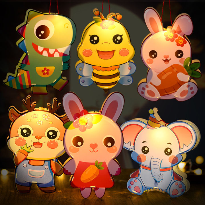 2024 Mid-Autumn Lantern DIY Handheld Cute Animal Lantern Kid's Toy Gift ...