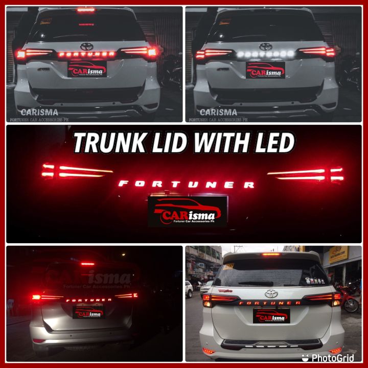 TOYOTA FORTUNER TRUNK LID LED 2016-2021 (fortuner accessories) | Lazada PH