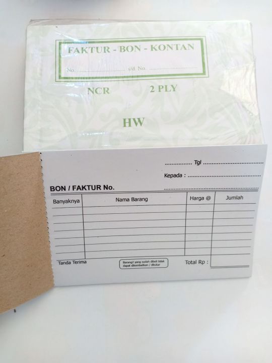 Faktur bon kontan 2 ply NCR kecil (1 lusin) | Lazada Indonesia