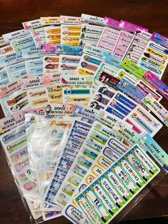 Subject Sticker Matatag label for notebook UPDATED CURRICULUM | Lazada PH