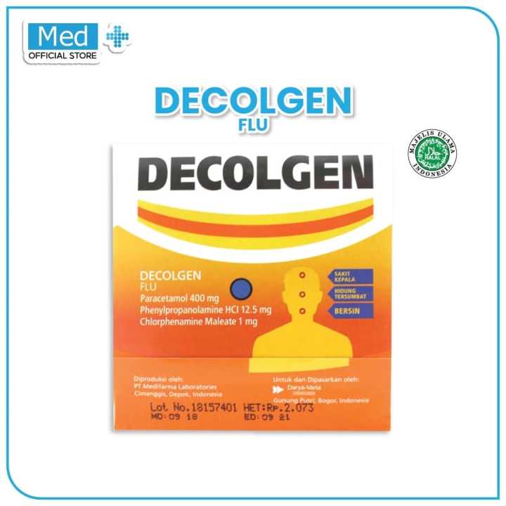 DECOLGEN 1 Strip 4 Tablet | Lazada Indonesia