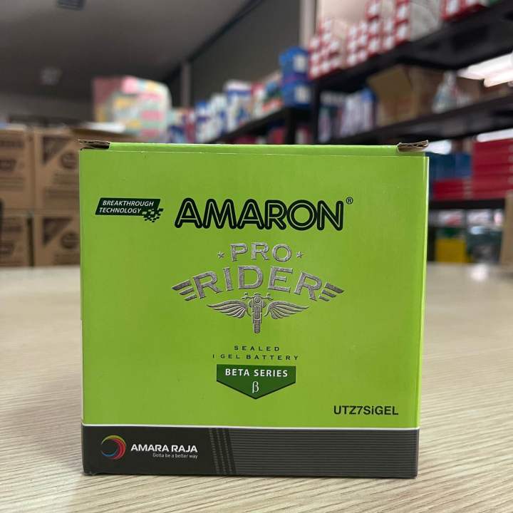 แบตเตอรี่ อมารอน UTZ7S รถมอเตอร์ไซค์ Amaron Pro Rider 7 แอมป์ | Lazada ...