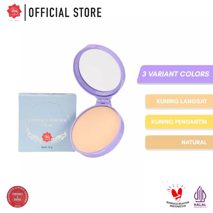 VIVA compact powder lilac 19 gr - bedak padat viva | Lazada Indonesia