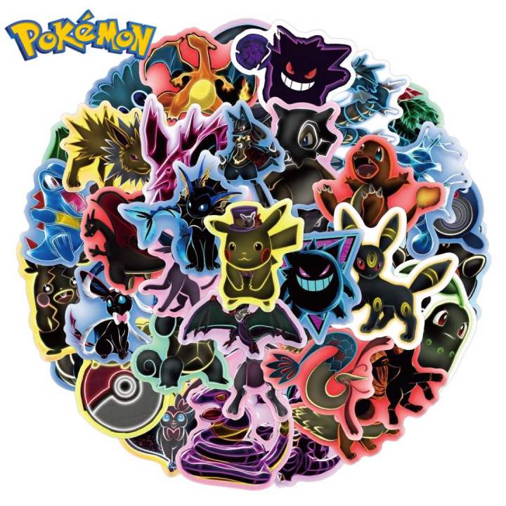 สติ๊กเกอร์ Pokémon 668 โปเกมอน 50ชิ้น โปเกม่อน Pokemon pikachu โปรเกมอน ...