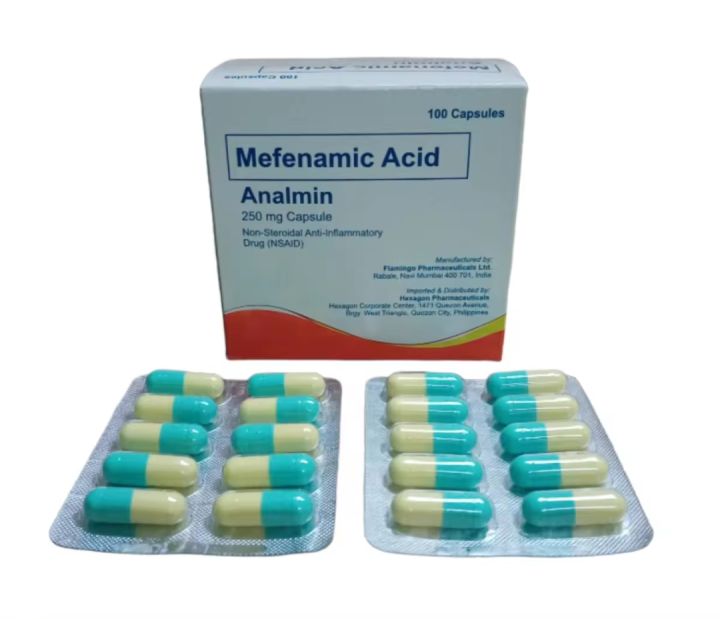 Mefenamic Acid ANALMIN 250mg capsules Non-steroidal Anti-Inflamatory ...