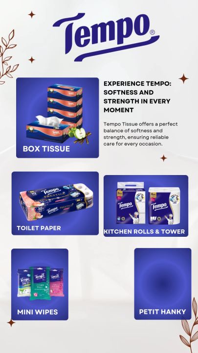 Tempo Kitchen Rolls (3-Ply, 4 Rolls) | Lazada PH