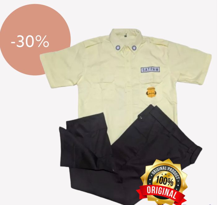 Seragam PDL PDH Security warna cream terbaru 2024 | Seragam PDH PDL ...