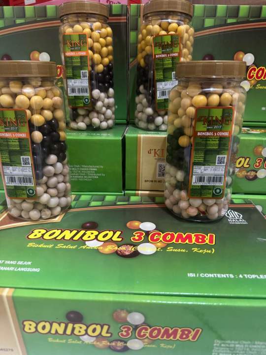 3 Combi Biskuit Bonibol Mix D’KING 1 Dus isi 4 Toples hampers hari raya ...