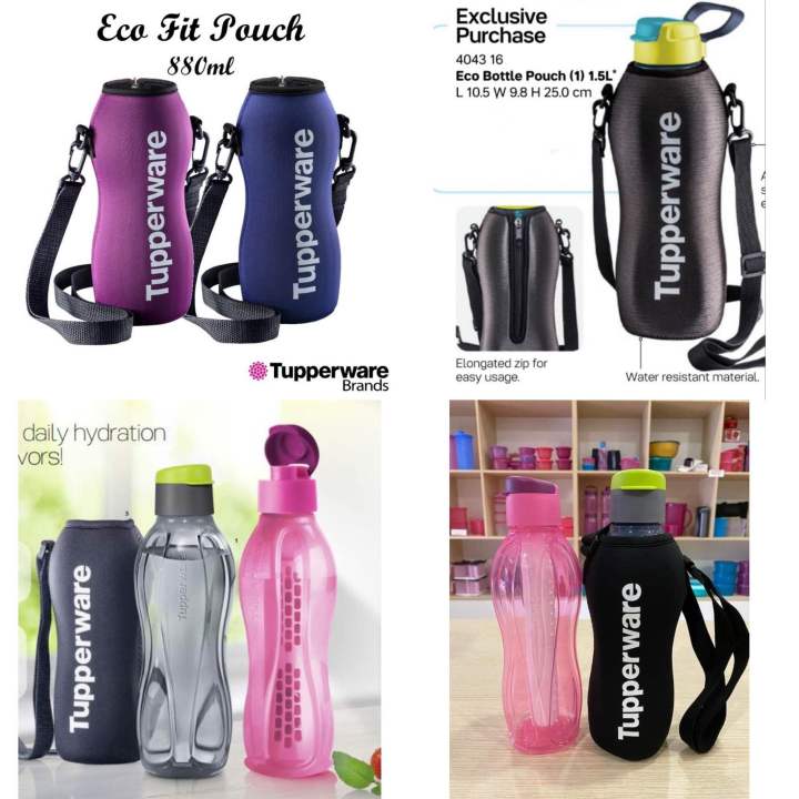 Tupperware 880ml or 1.5L Pouch for giant eco bottle beg botol air ...