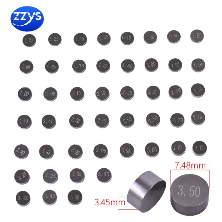 5pcs 7.48mm Valve Shim Thicknes from 1.20mm to 3.50mm Motorcycle For ...