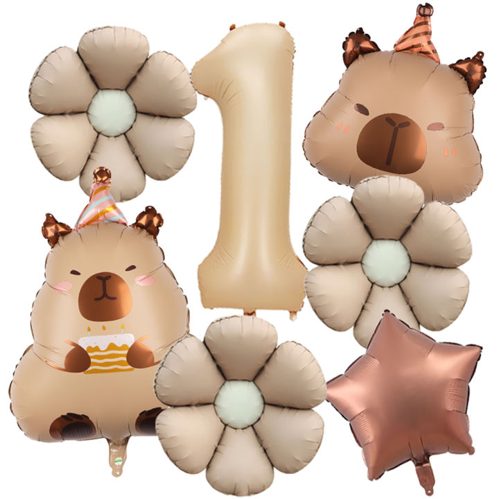 Capybara Birthday Party Decorations Includes Capybara Shaped Balloons ...