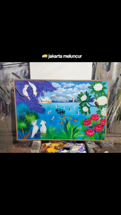 Lukisan Pemandangan Sydney Opera House - Future Art Painting | Lazada ...