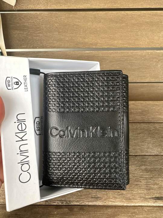 🇺🇸Original CK Leather Men’s Wallet with RFID Protection | Lazada PH