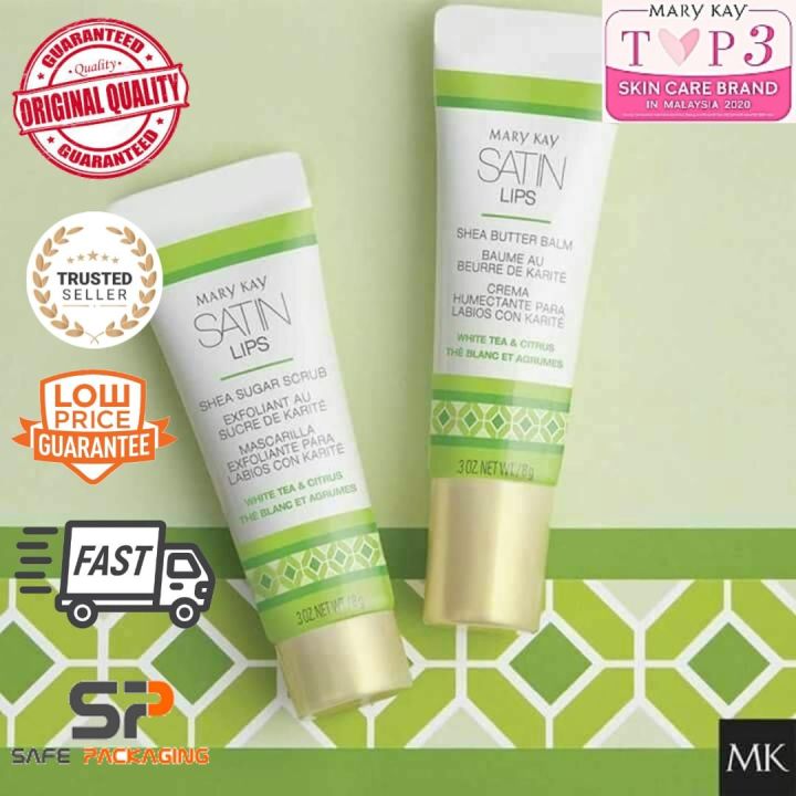 MARY KAY Satin Lips® Shea Sugar Scrub & Shea Butter Balm | Lazada