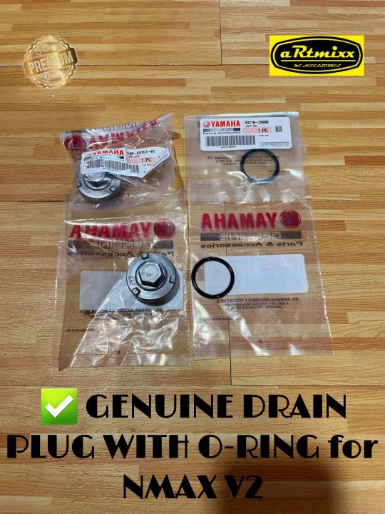 GENUINE DRAIN PLUG WITH O-RING for NMAX V2/AEROX/SOULi/MIOi125 | Lazada PH