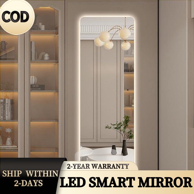 Smart full-length mirror LED fitting mirror Nordic style living room ...