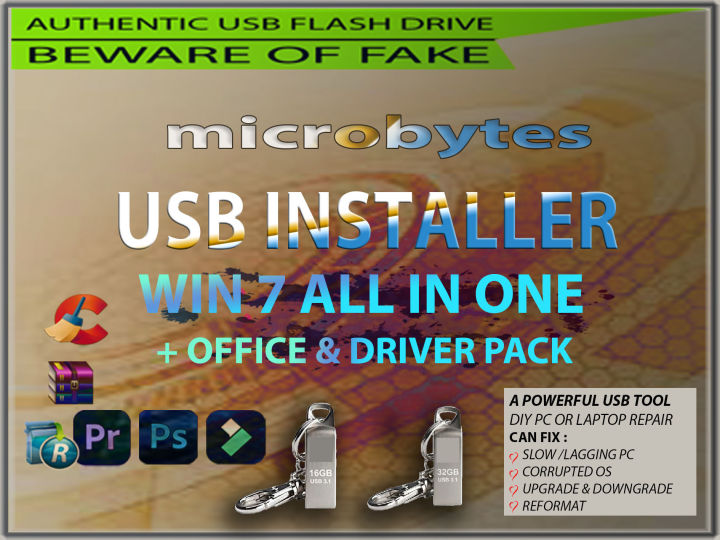 BOOTABLE USB Win 7 all in one | Lazada PH