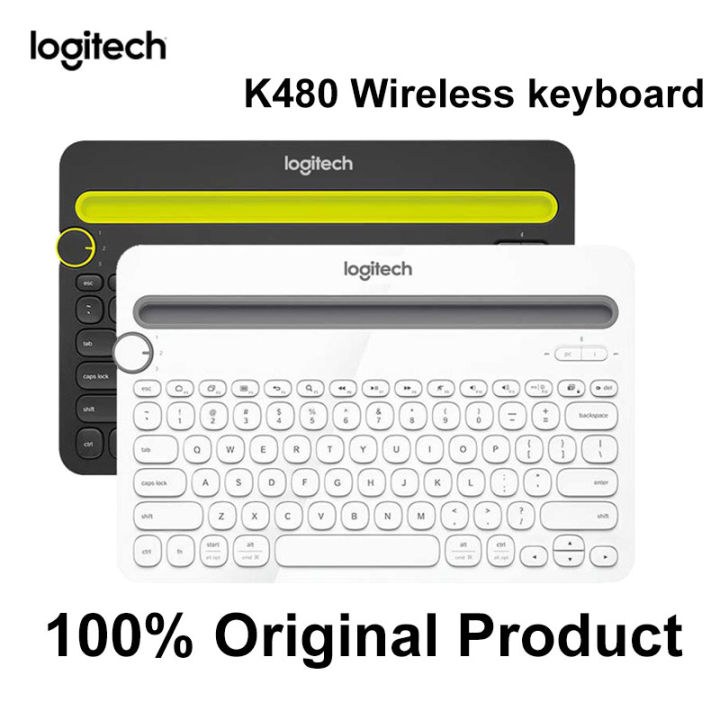 Logitech K480 Bluetooth Wireless Keyboard Multi-Device Keyboard with ...