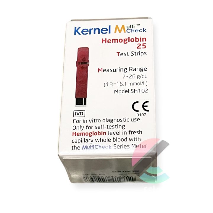 25's Hemoglobin test Strips for Kernel Multi-Check Meter | Lazada PH