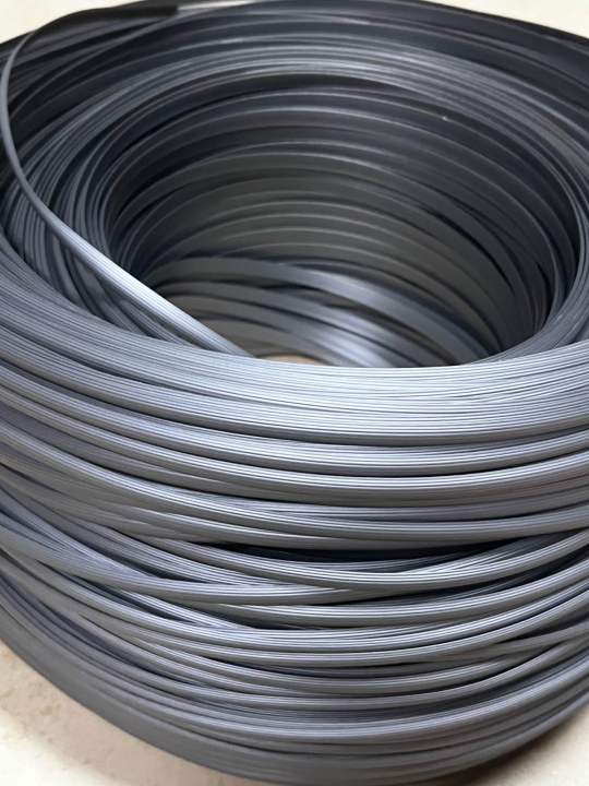 (TA77)เส้นหวายเทียม เส้นแบนนูน ผิวหน้าลายเส้น สีเทาเงิน | Lazada.co.th