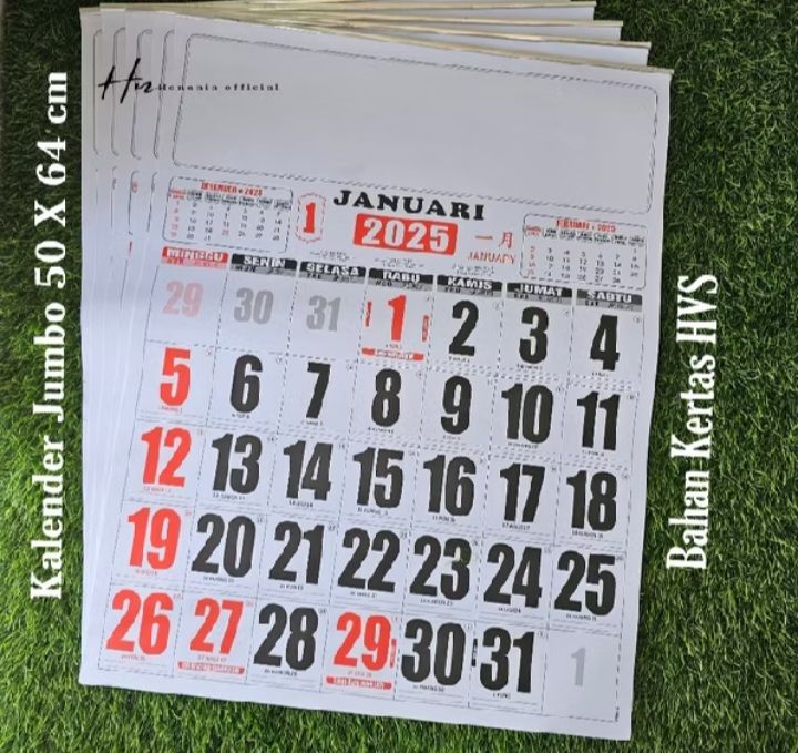 KALENDER KERJA JUMBO/KALENDER DINDING BESAR TAHUN 2025 TERBARU | Lazada ...