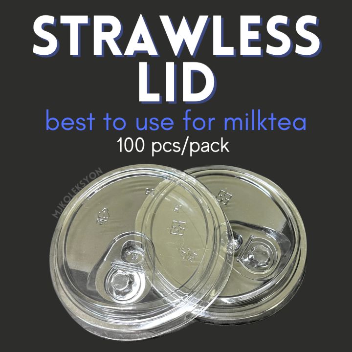 50pcs Strawless Lids 95mm for milktea cups TAKIP ONLY | Lazada PH