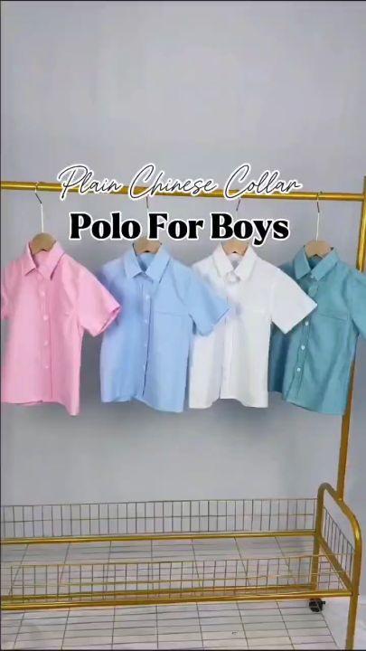 Boys Fashion Plain Polo New Fake Side Pocket Graduation Design Korean ...